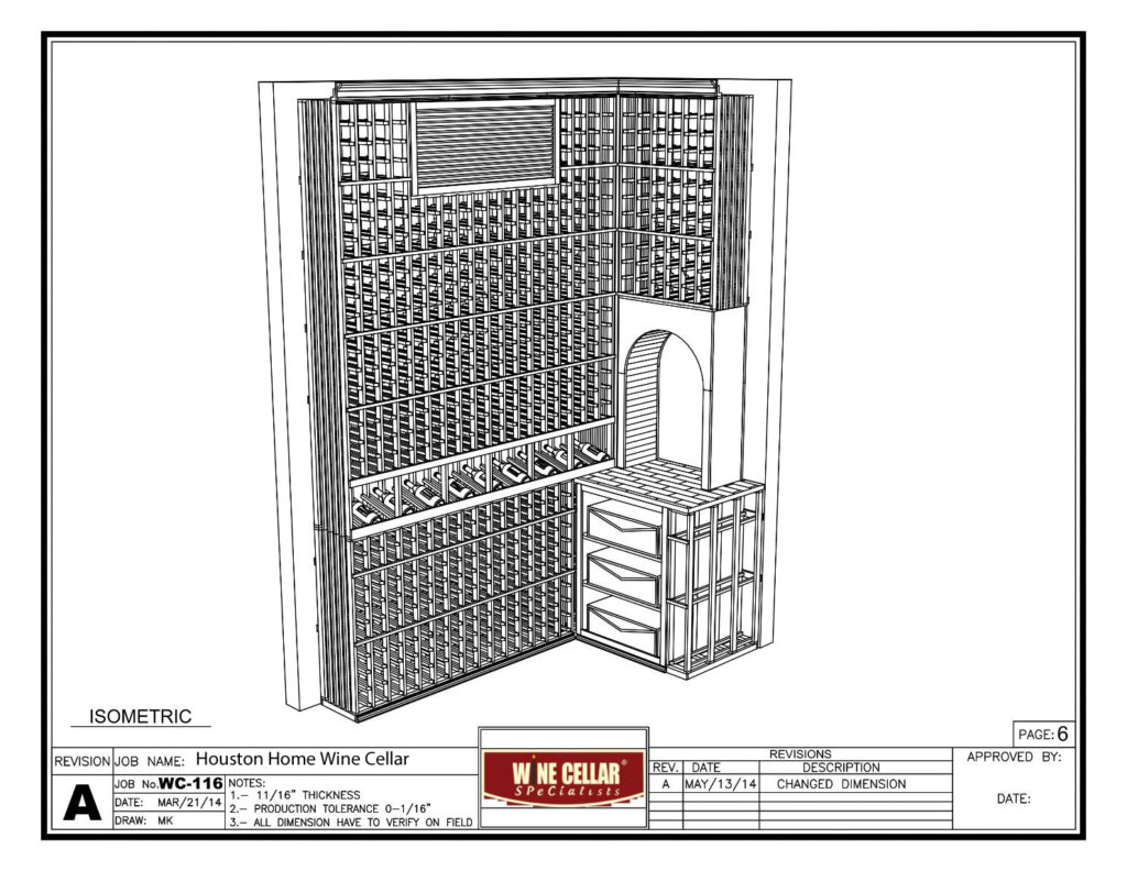 Home Wine Cellar Closet Conversion Project Houston